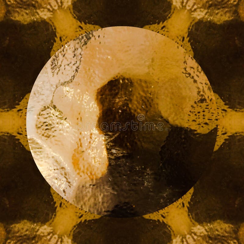 Distorted Old Gold Glass Abstract Art Backgrounds Stock Illustration ...