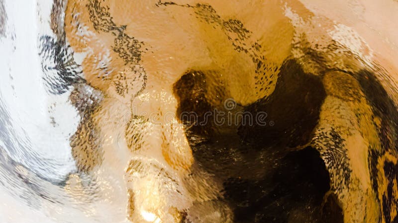 Distorted Old Gold Glass Abstract Art Backgrounds Stock Photo - Image ...