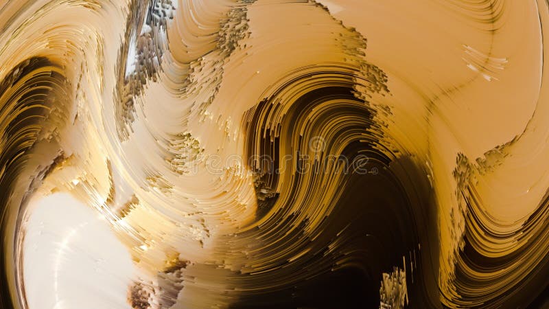 Distorted Old Gold Glass Abstract Art Backgrounds Stock Photo - Image ...
