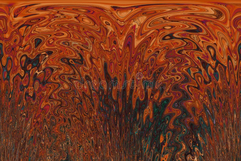 Distorted Photo, Abstract Background in Blue-green Tones. Psychedelic ...