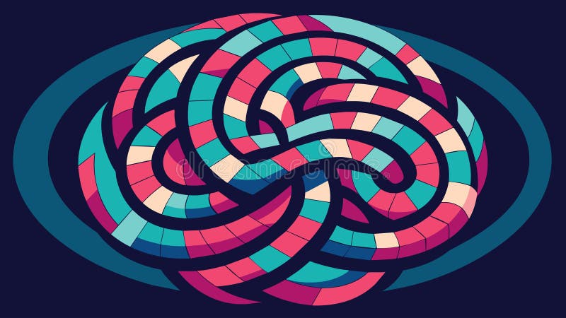 A Distorted and Pixelated Brain Shape is Overlaid with a Mesmerizing ...