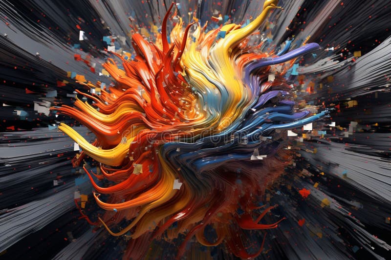 Distorted Reality Unveiling a Cosmic Tapestry Stock Illustration ...