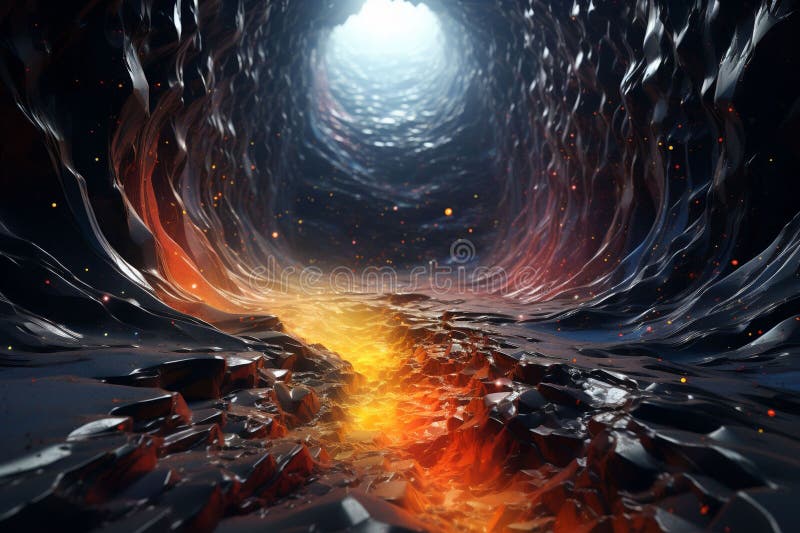 Distorted Reality Unveiling a Cosmic Tapestry Stock Illustration ...