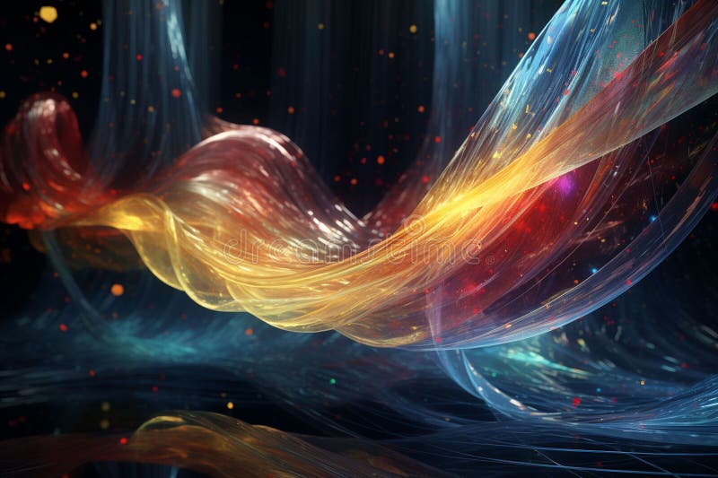 Distorted Reality Unveiling a Cosmic Tapestry Stock Illustration ...