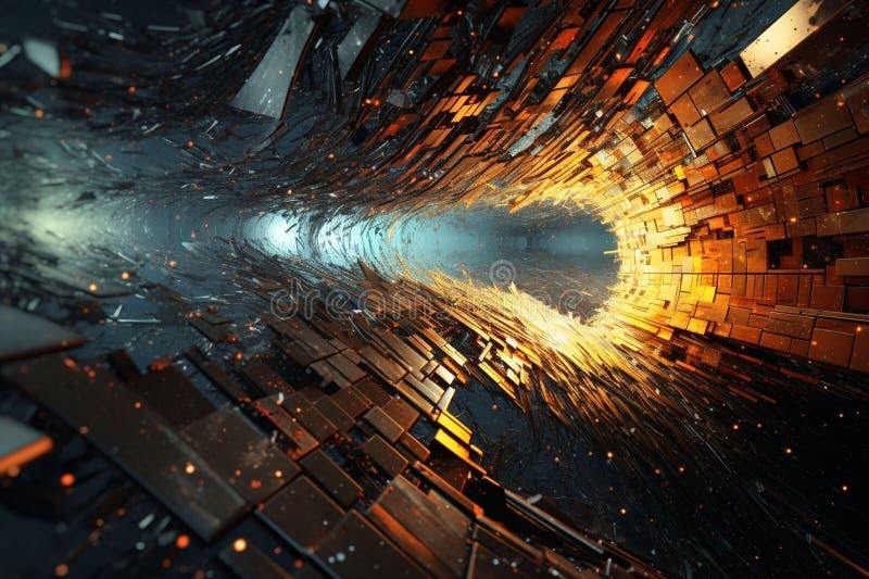 Distorted Reality Unveiling a Cosmic Tapestry Stock Illustration ...