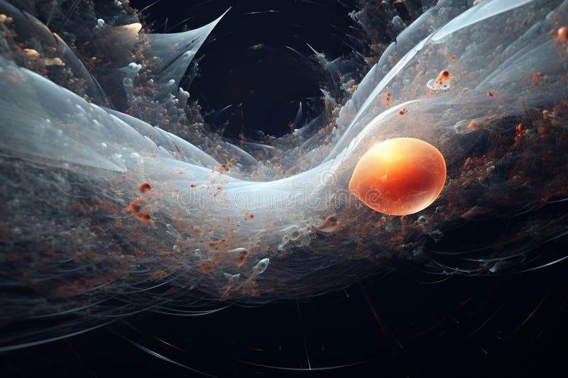 Distorted Reality Unveiling a Cosmic Tapestry Stock Illustration ...