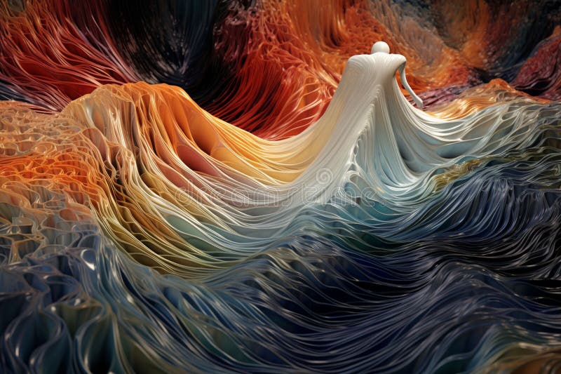 Distorted Reality Unveiling a Cosmic Tapestry Stock Illustration ...