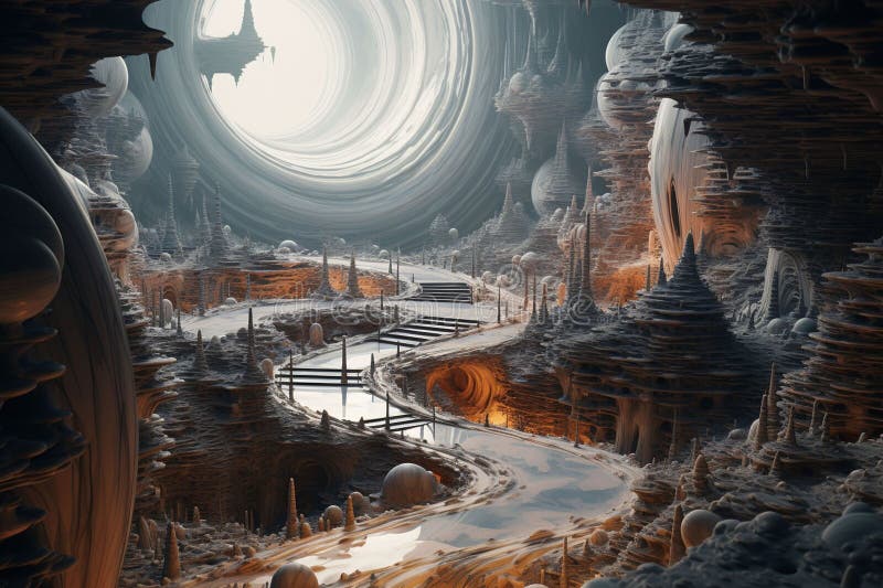 Distorted Reality Where Time Space and Matter Stock Illustration ...