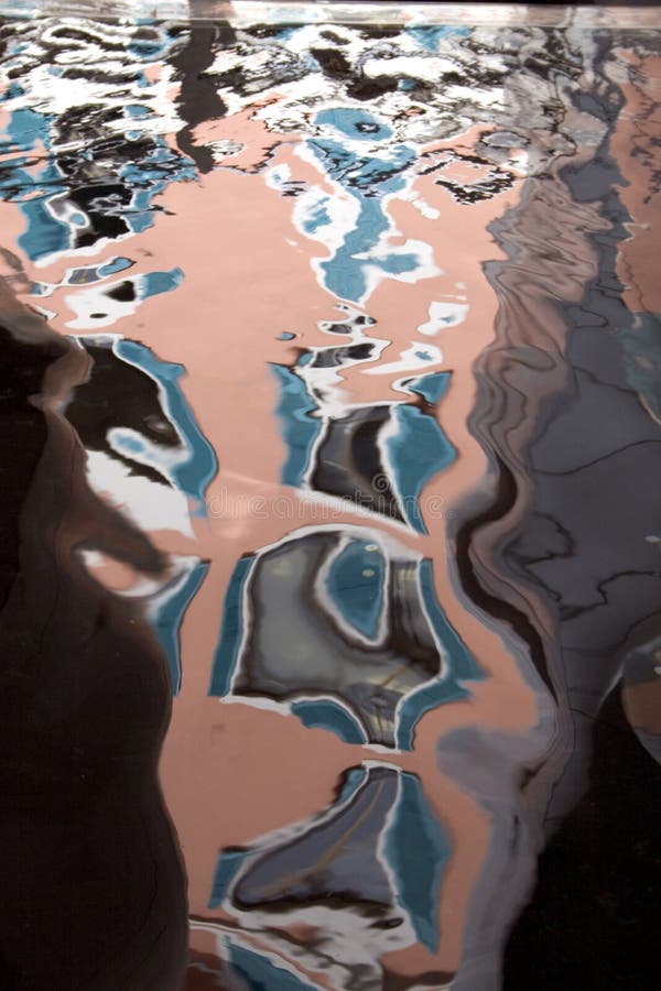 Distorted reflection stock photo. Image of blue, architecture - 2715574