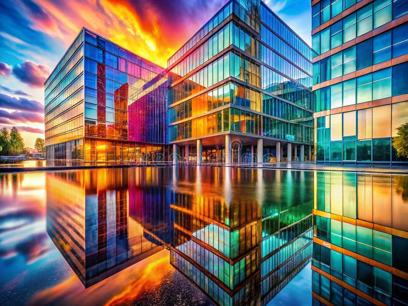 A Distorted Reflection of Modern Architecture Unveiling a Surreal ...