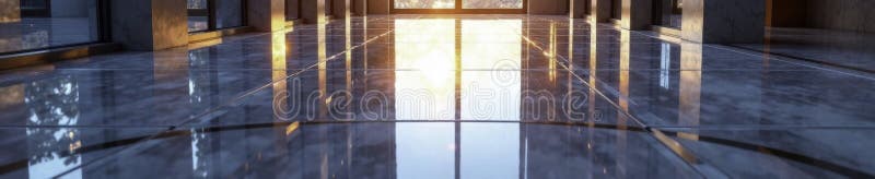 Distorted Reflections on Polished Mirror Floor, Shine, Shine Bright ...