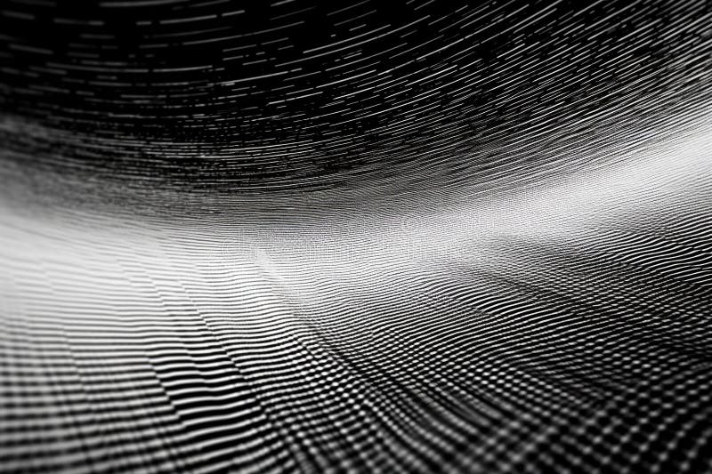 Distorted Scan Lines in Motion Blur Effect Style Black and White ...