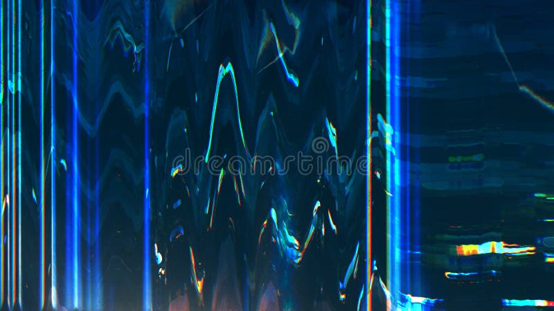 Distorted Screen Electronic Glitch Striped Noise Stock Photo - Image of ...