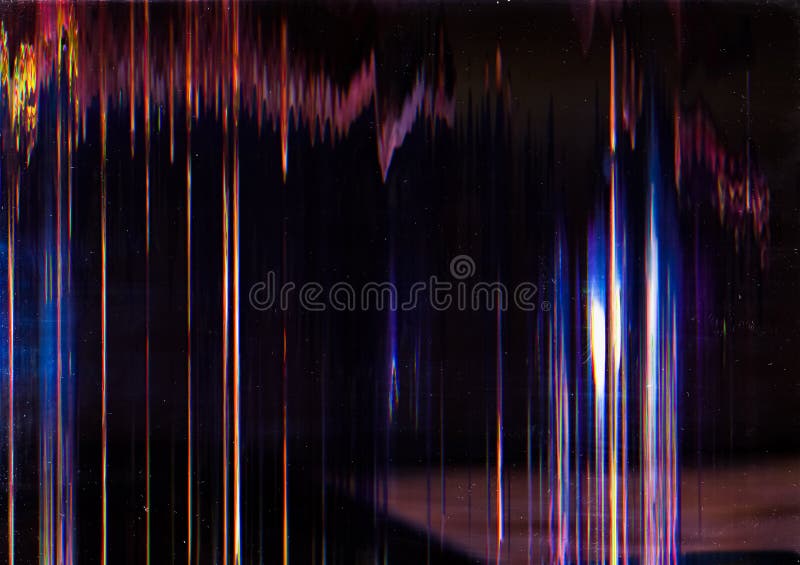 Distorted Screen System Damage Blue Glare Effect Stock Image - Image of ...