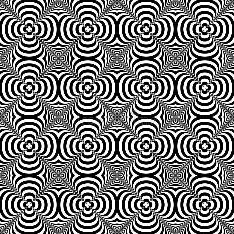 Distorted Seamless Pattern. Repeatable Abstract Monochrome Background ...