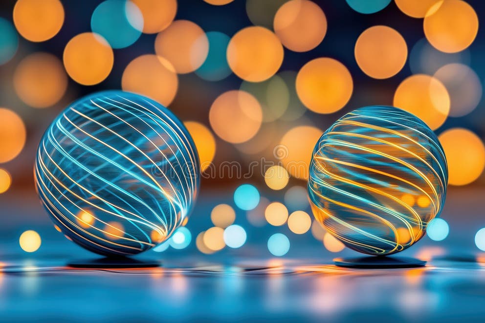 Distorted Space from Molecular Collision Stock Illustration ...