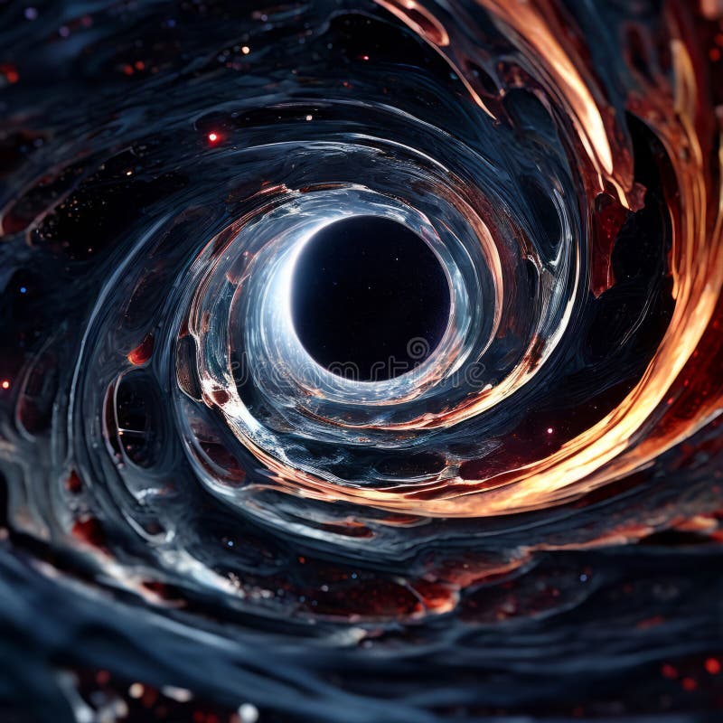 Distorted Space Space that Appears Warped or Altered by Gravit Stock ...