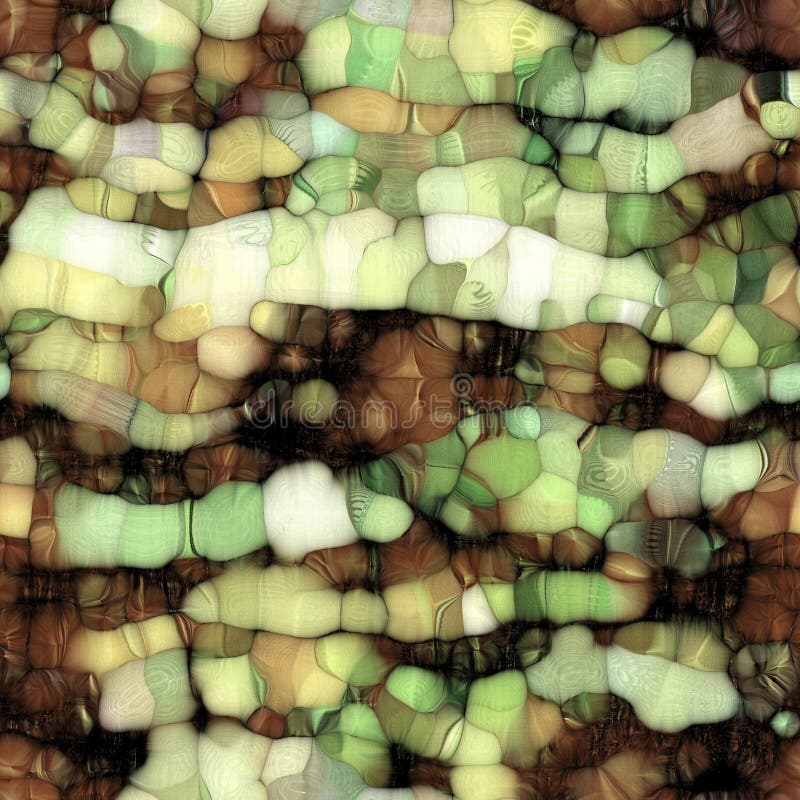 Distorted Spot Blotch Effect Seamless Pattern. Vibrant Boho Organic ...