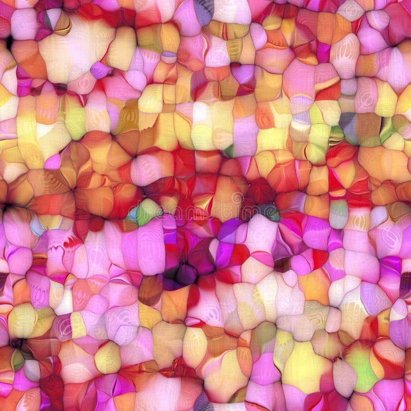 Distorted Spot Blotch Effect Seamless Pattern. Vibrant Boho Organic ...