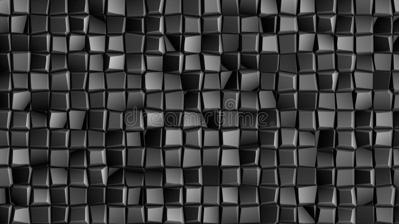 Distorted Square Grid. Wireframe Wave Geometry Grid. Warped Mesh ...