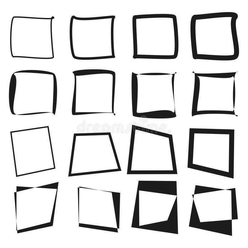 Distorted Square Grid. Wireframe Wave Geometry Grid. Warped Mesh ...