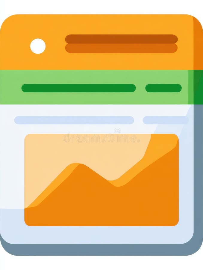 Distorted Static Icon Appears Over Web Browser Tab with Top Section Visible Stock Photo - Image ...