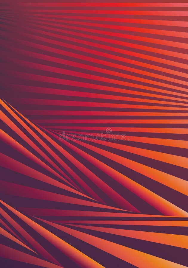 Distorted Striped Space Red Vertical Background Stock Illustration ...