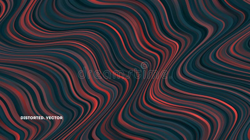 Distort Stripes Pattern Vector Colorful Red Blue Gradient Abstract ...