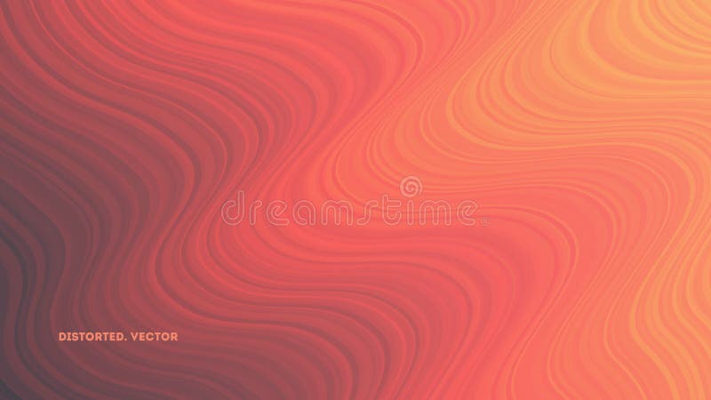 Distorted Stripes Vector Muted Red Orange Gradient Abstract Background ...