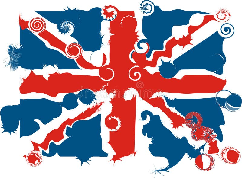 Distorted Union Jack - Vector Illustration Stock Vector - Illustration ...