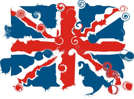 Distorted Union Jack - Vector Illustration Stock Vector - Illustration ...
