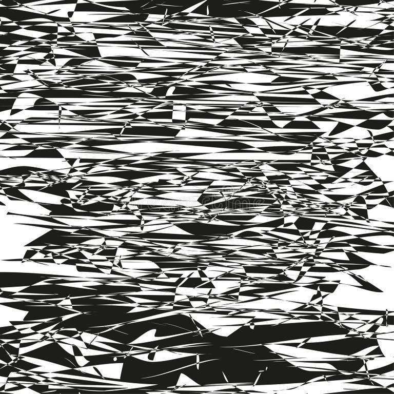 Distorted Wave Lines. Abstract Noise Surface. Vector Static Pattern ...