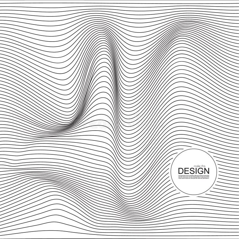 Distorted Wave Monochrome Texture. Stock Vector - Illustration of ... Distorted Wave Monochrome Texture. Stock Vector - Illustration of ...