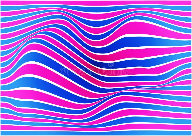 Distorted Wavy Lines Abstract Background Vector Illustration, Curve it ...