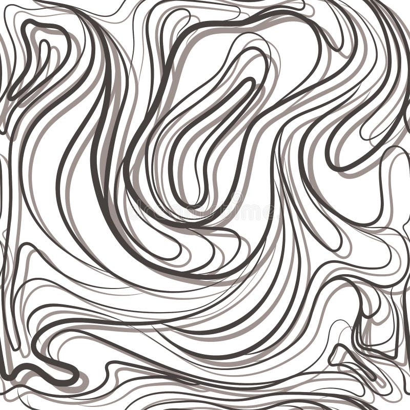 Distorted Wavy Lines Optical Illusion Seamless Pattern Vector ...