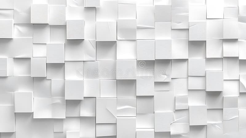 Distorted White Cubes Geometric Background Creative Design Contemporary ...