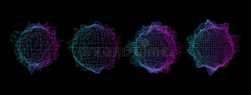 3d wired sphere () stock vector. Illustration of wire - 10607510