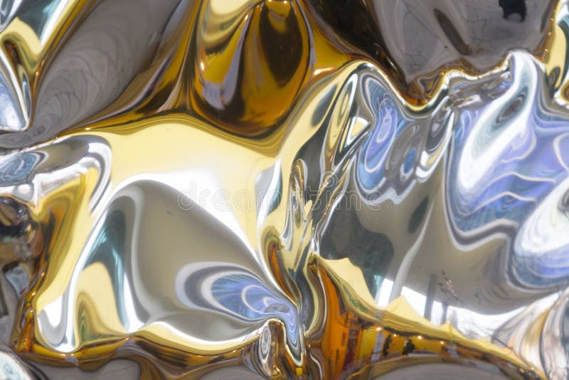 Distorting mirror surface stock image. Image of pattern - 64392965