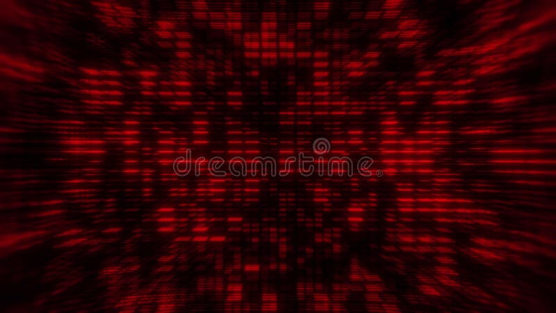 Distortion Abstract Red Data Line Grid Background Loop Stock Video ...