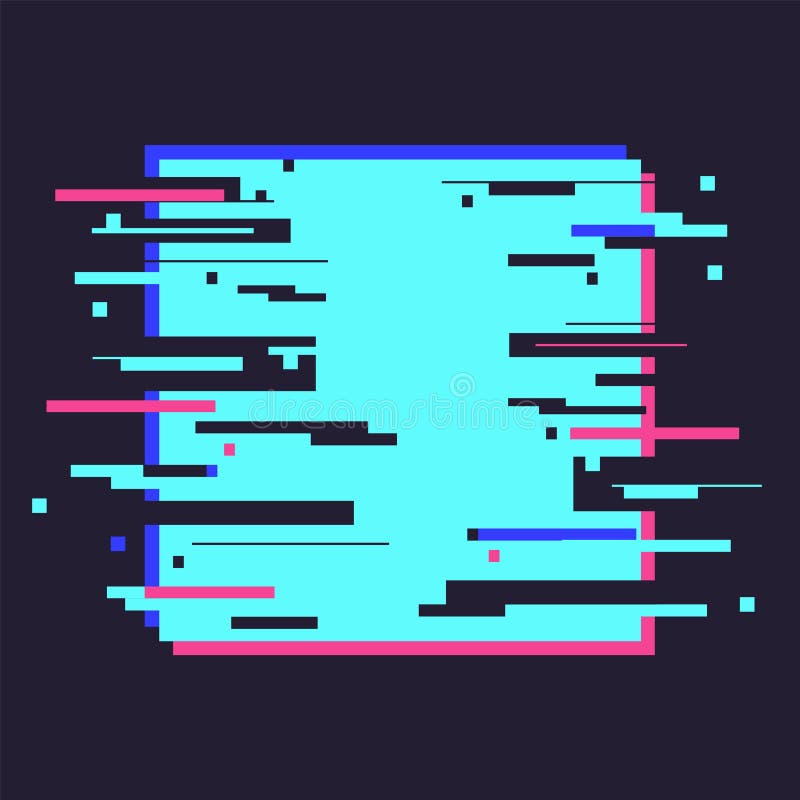 Distortion Dynamic Square Element, Technology Noise Defect, Geometry ...