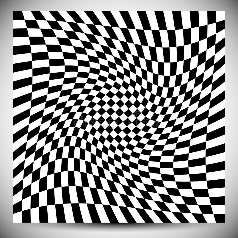 Distortion Effects on Various Patterns. Geometric Deformed Textured ...