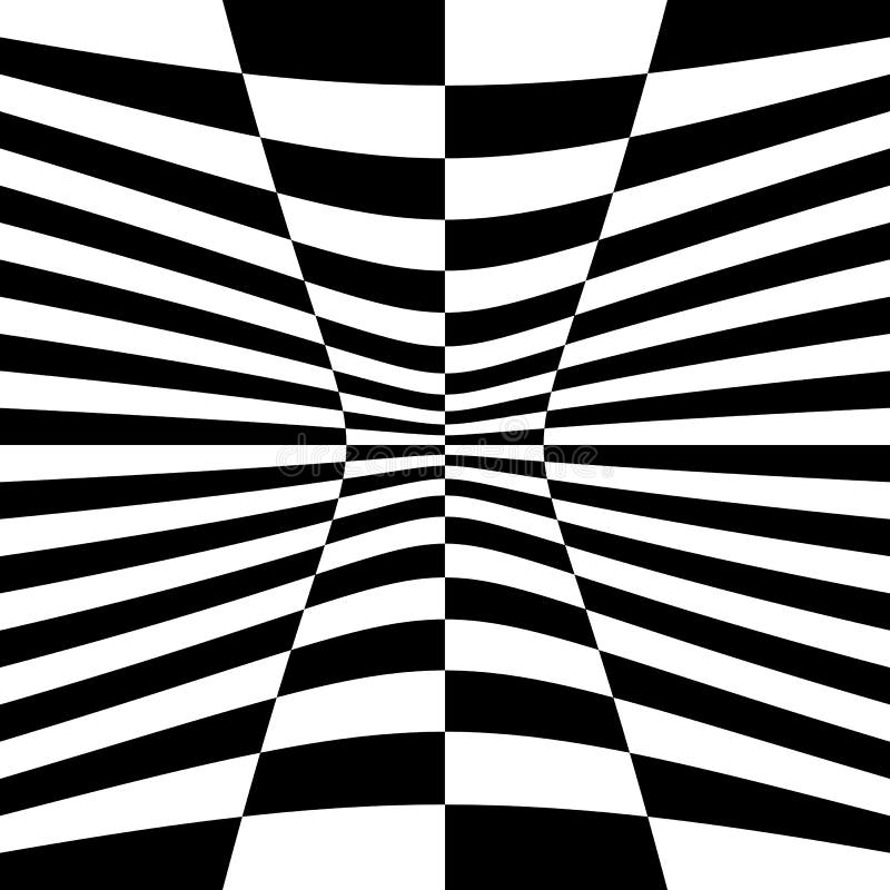 Distortion Effects on Various Patterns. Geometric Deformed Textured ...