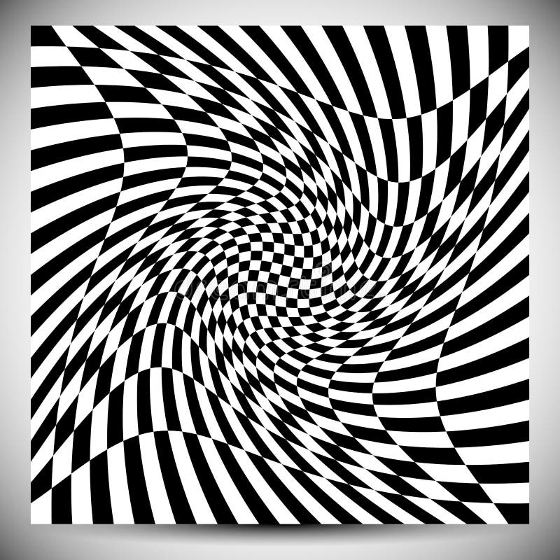 Distortion Effects on Various Patterns. Geometric Deformed Textured ...