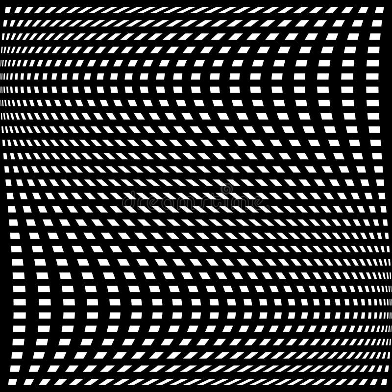 Distortion Effects on Various Patterns. Geometric Deformed Textured ...