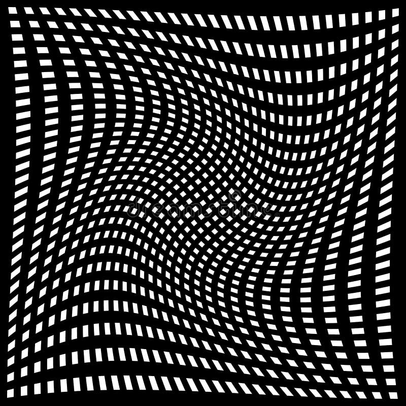 Distortion Effects on Various Patterns. Geometric Deformed Textured ...