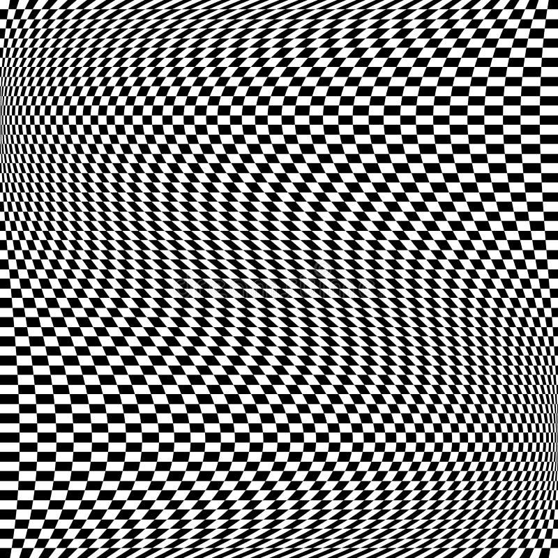 Distortion Effects on Various Patterns. Geometric Deformed Textured ...