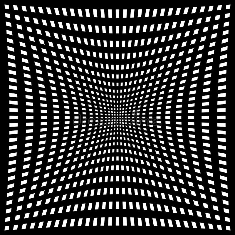 Distortion Effects on Various Patterns. Geometric Deformed Textured ...