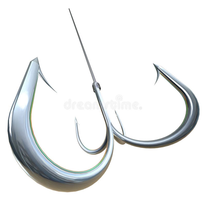 Treble Hook stock illustration. Illustration of barb - 10466476