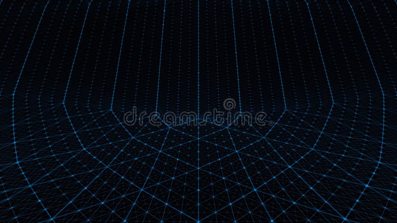 Distortion Grid Pattern Blue Stock Illustration - Illustration of ...