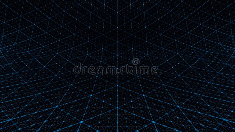 Distortion Grid Pattern Blue Stock Illustration - Illustration of ...